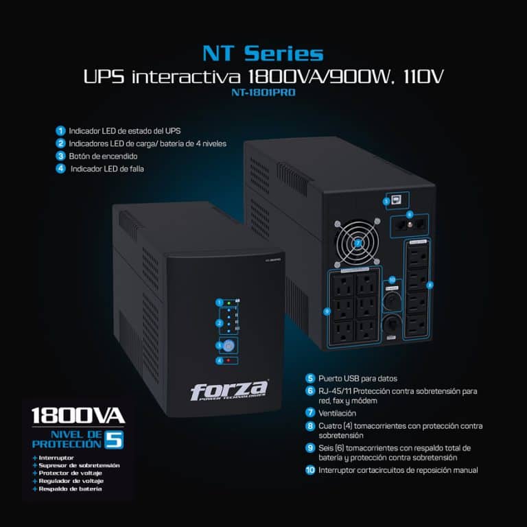 Forza lanza en Ecuador las UPS de la serie NT PRO para protección de ...